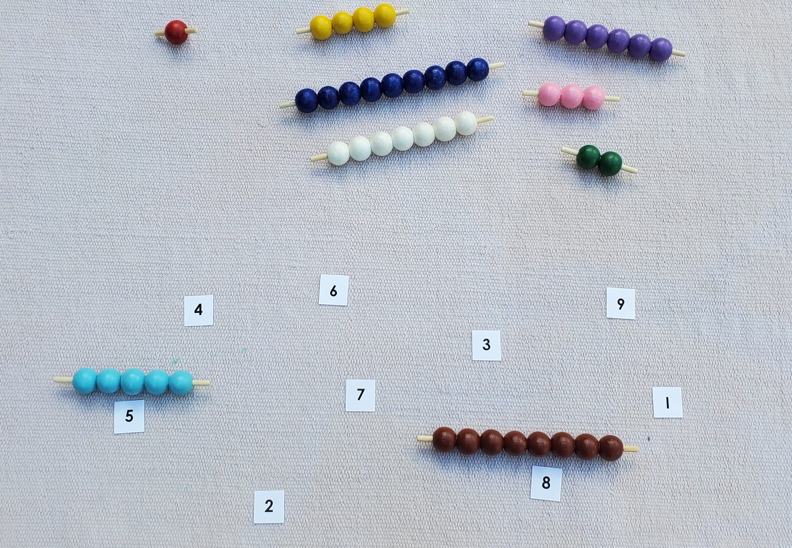 Short Bead Stair With XL Wooden Beads - Etsy