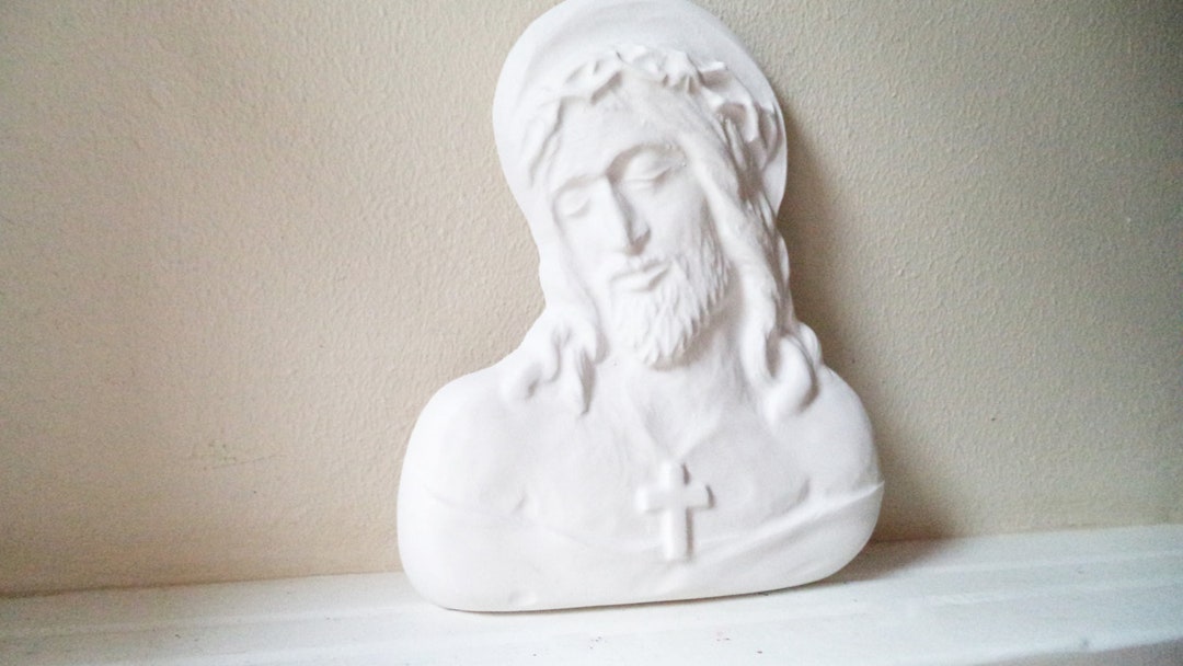 Jesus Wall Plaque: Subtle Spiritual Decor (8x7x1 Inch) - Etsy