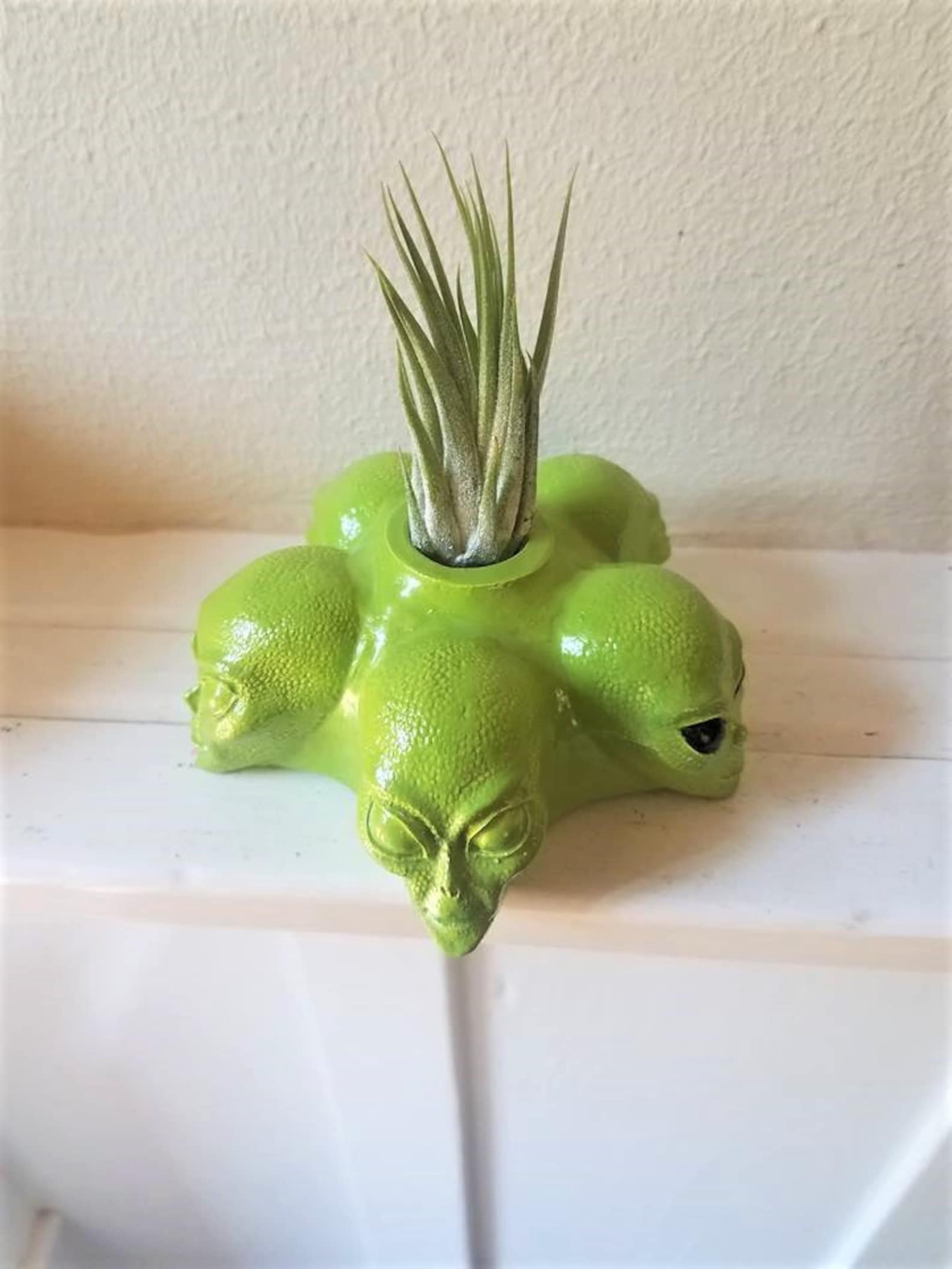 Alien head planter sci-fi gift air plant holder alien head | Etsy