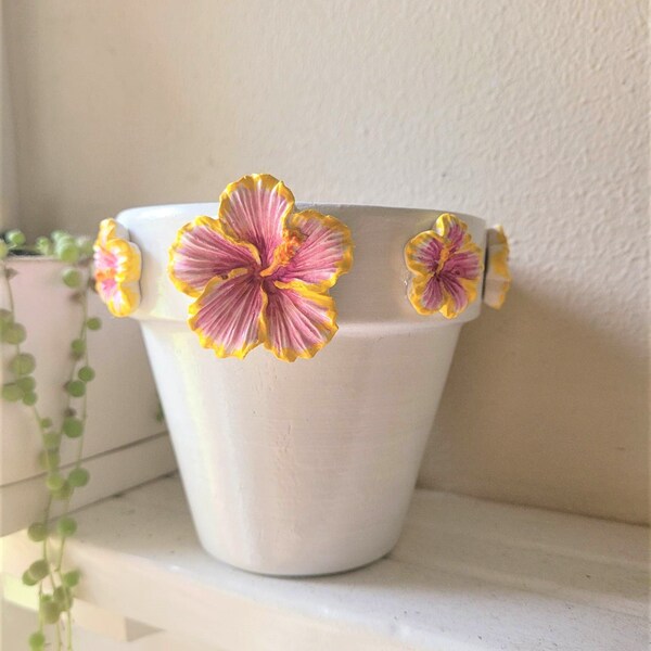 Hawaiian Flower Pot - Etsy