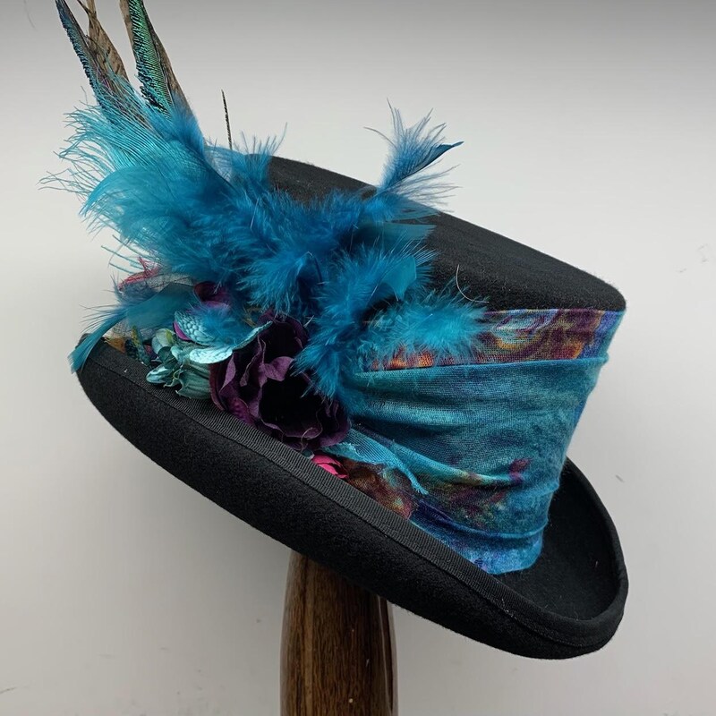 English Black Top Hat - Etsy