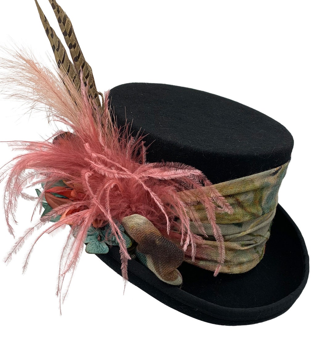 Top Hat With Pink, Top Hat With Feathers, Top Hat Ladies, Top Hat Wool ...