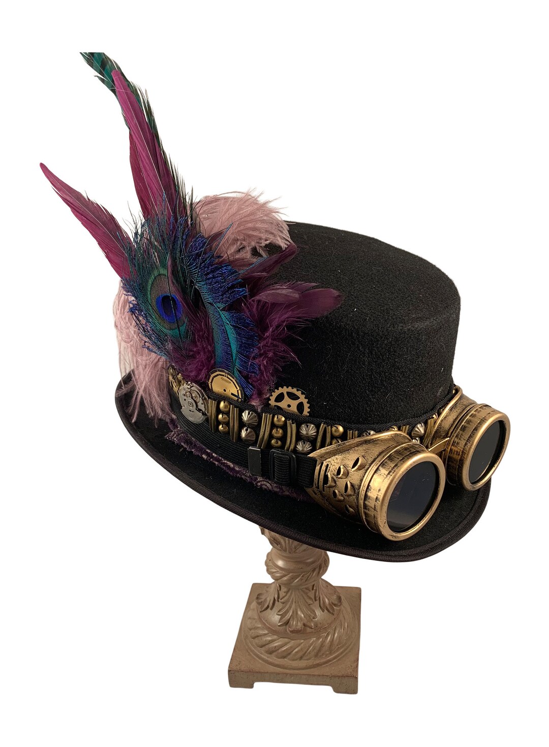 Steampunk Hat With Purple, Steampunk Shop, Steampunk Top Hat, Steampunk ...