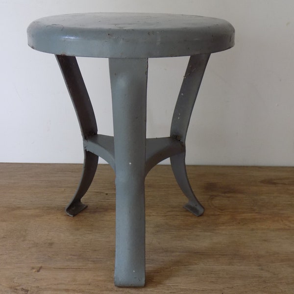Vintage Metal Stool - Etsy