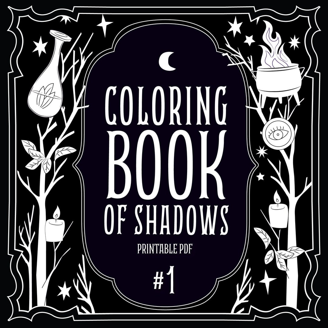 Coloring Book of Shadows "original" Book in Printable PDF - Etsy