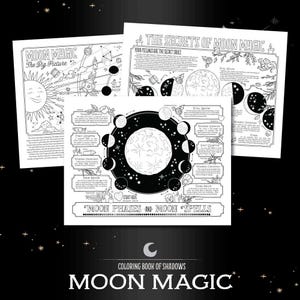 Coloring Book of Shadows: Moon Magic - Etsy