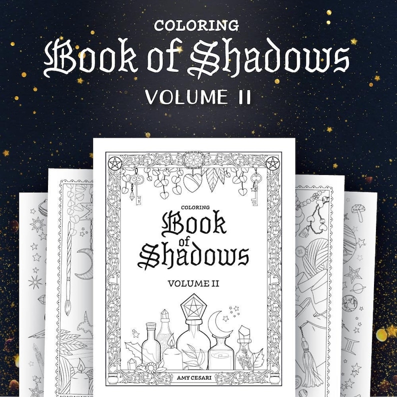 Coloring Book of Shadows: Vol. II printable PDF Grimoire - Etsy