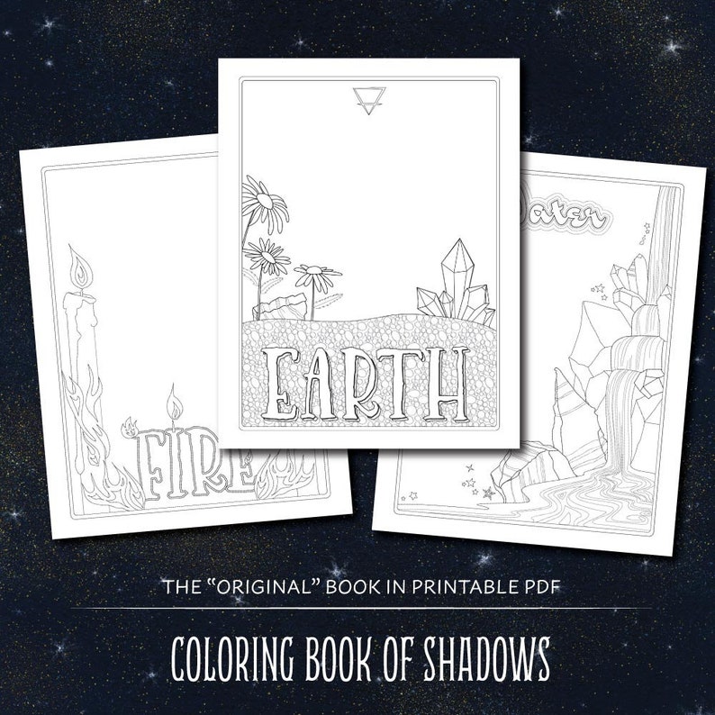 Coloring Book of Shadows "original" Book in Printable PDF - Etsy