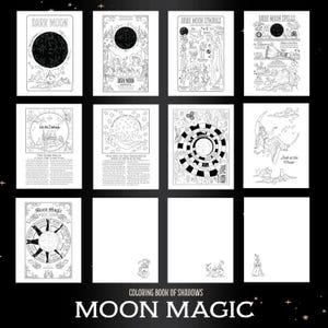 Coloring Book of Shadows: Moon Magic - Etsy