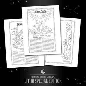 Coloring Book of Shadows: Litha Special Edition Printable PDF - Etsy