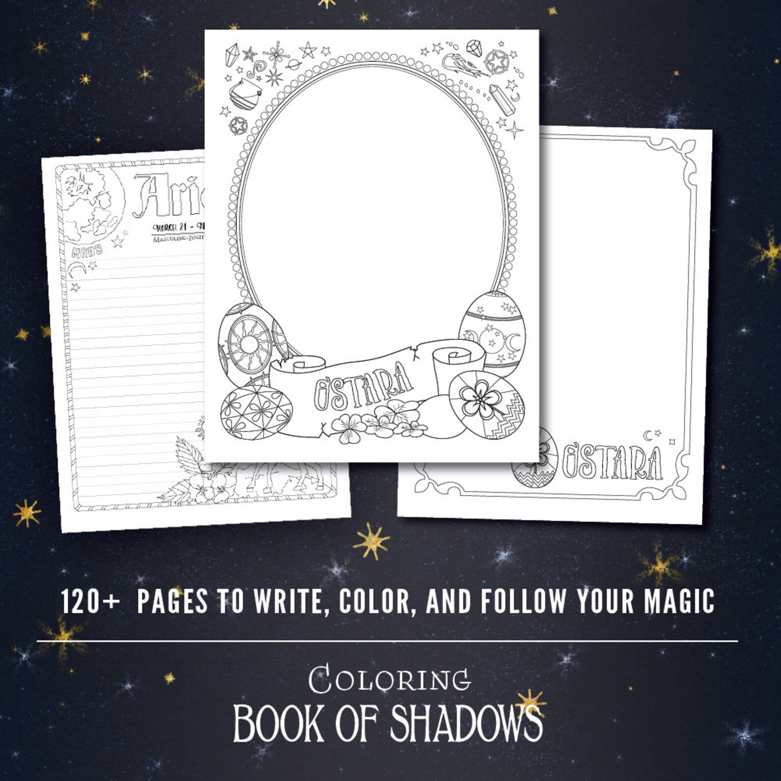 Coloring Book of Shadows: Vol. 1.5 printable PDF Grimoire - Etsy Canada