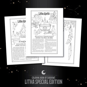 Coloring Book of Shadows: Litha Special Edition Printable PDF - Etsy