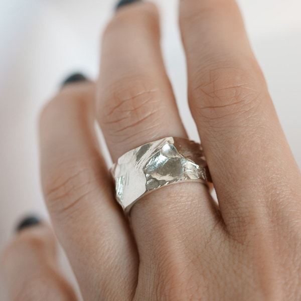 Unusual Silver Ring - Etsy
