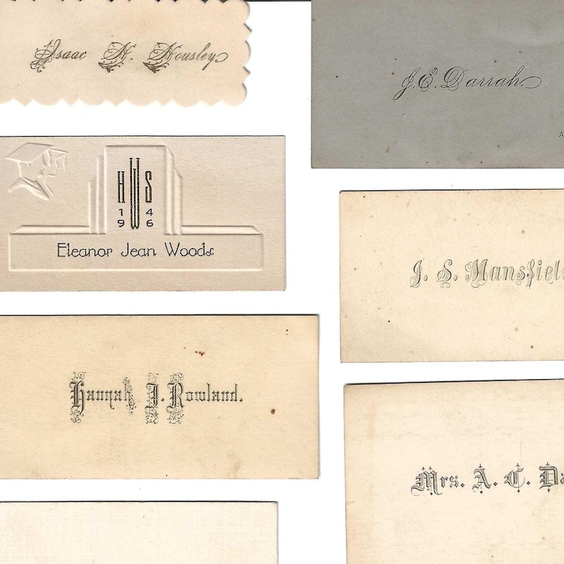 Antique Calling Card - Etsy