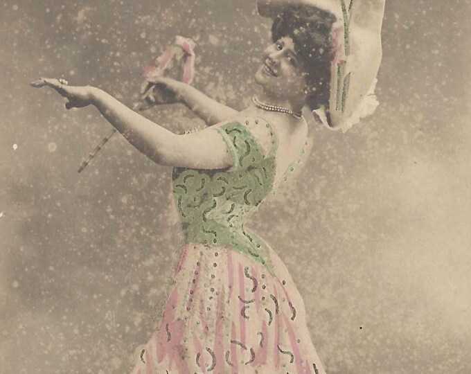 Actress Elise De Vere French Photo Postcard, C. 1910 - Etsy