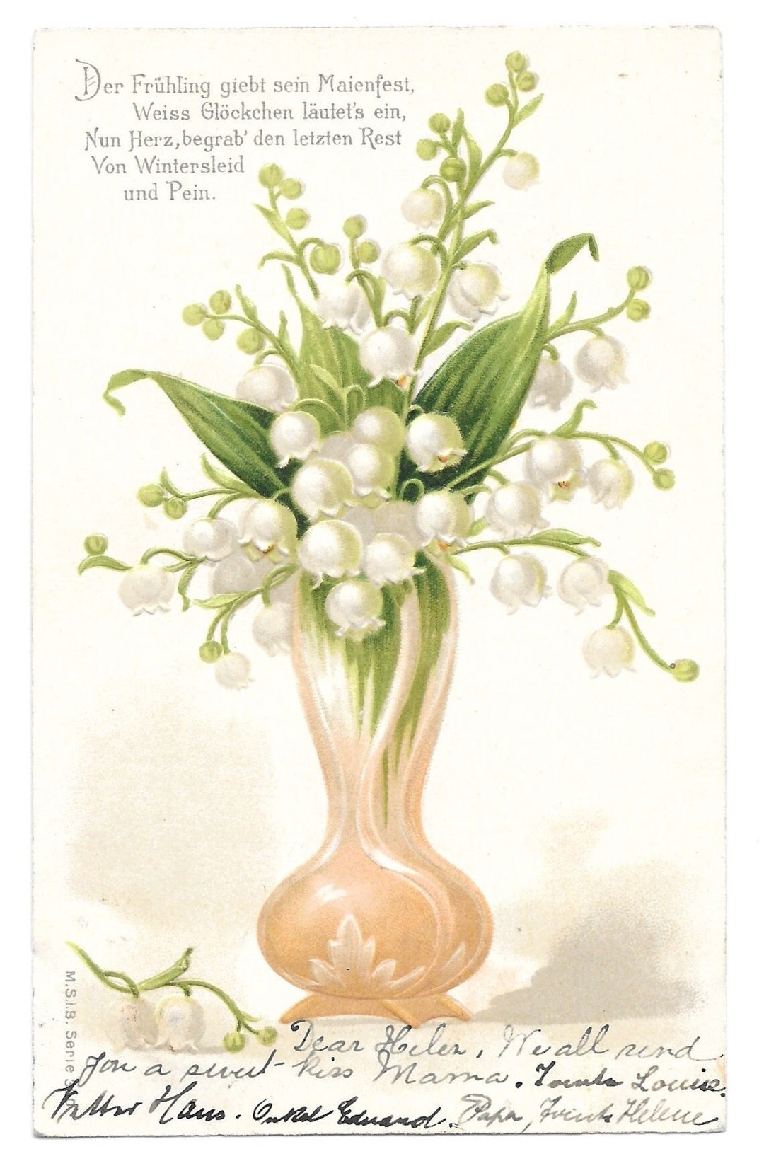 German May Day Postcard, C. 1910 - Etsy