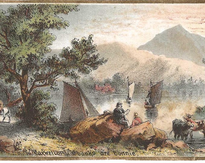 Landscape Boston Trade Card, C. 1880 - Etsy