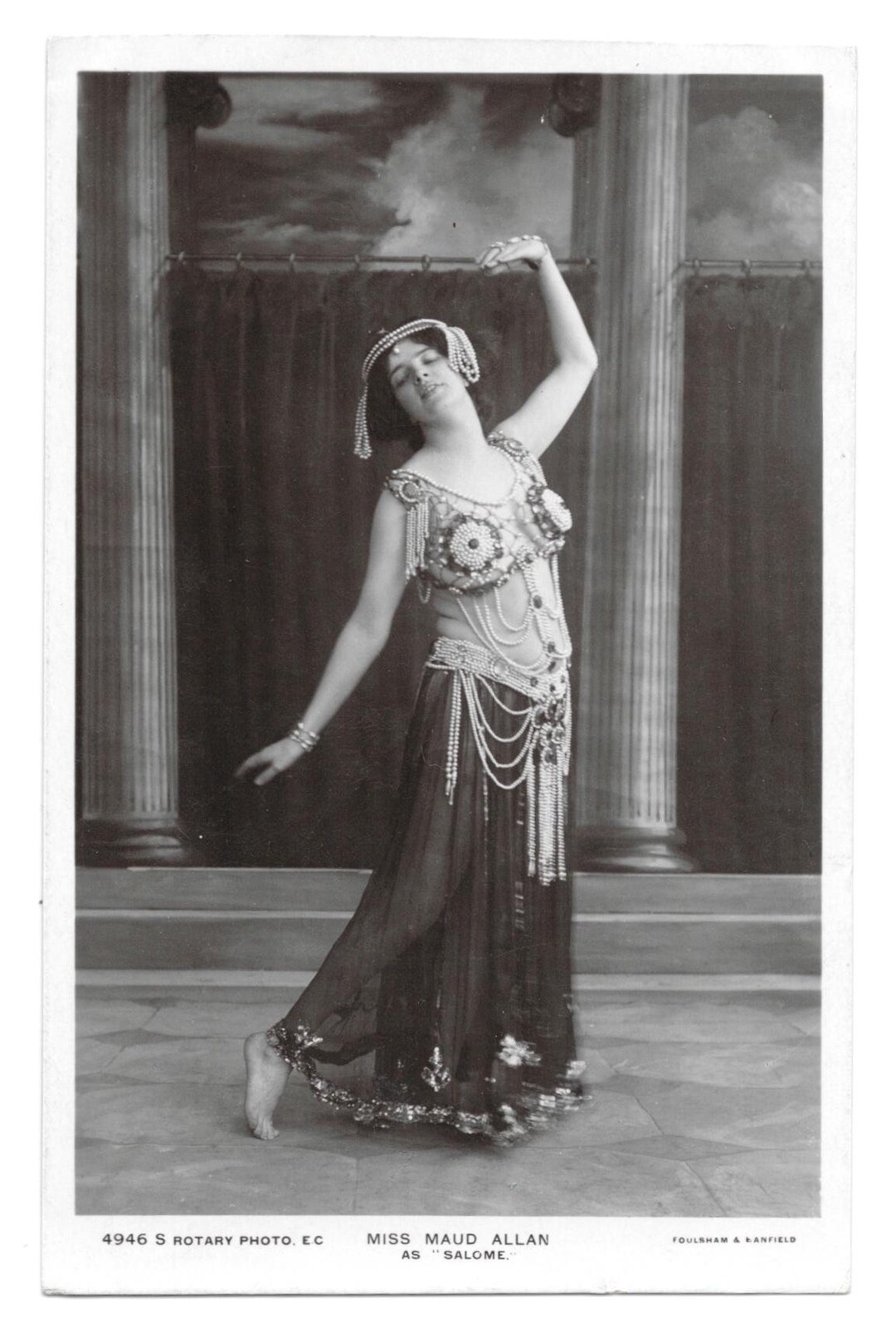 Dancer Maud Allan as Salome Photo Postcard 1, 1908 - Etsy