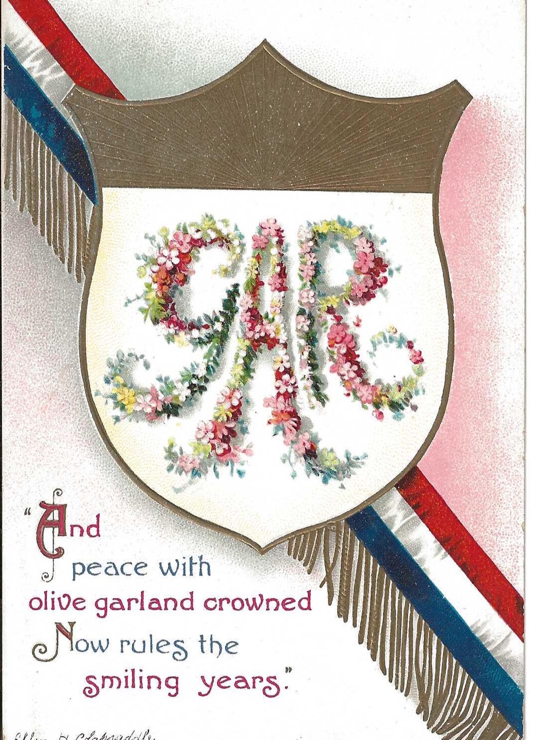 Clapsaddle GAR Memorial Day Postcard, C. 1910 - Etsy
