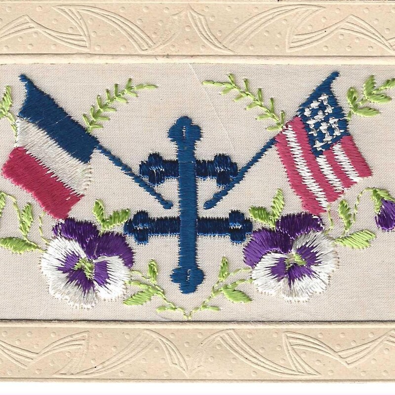 Embroidered Postcard - Etsy