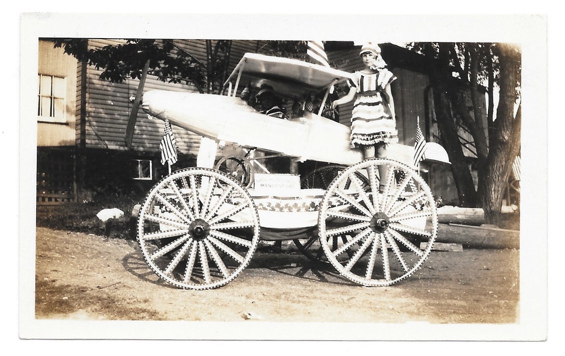 Airplane Parade Float Photo C. 1920 - Etsy