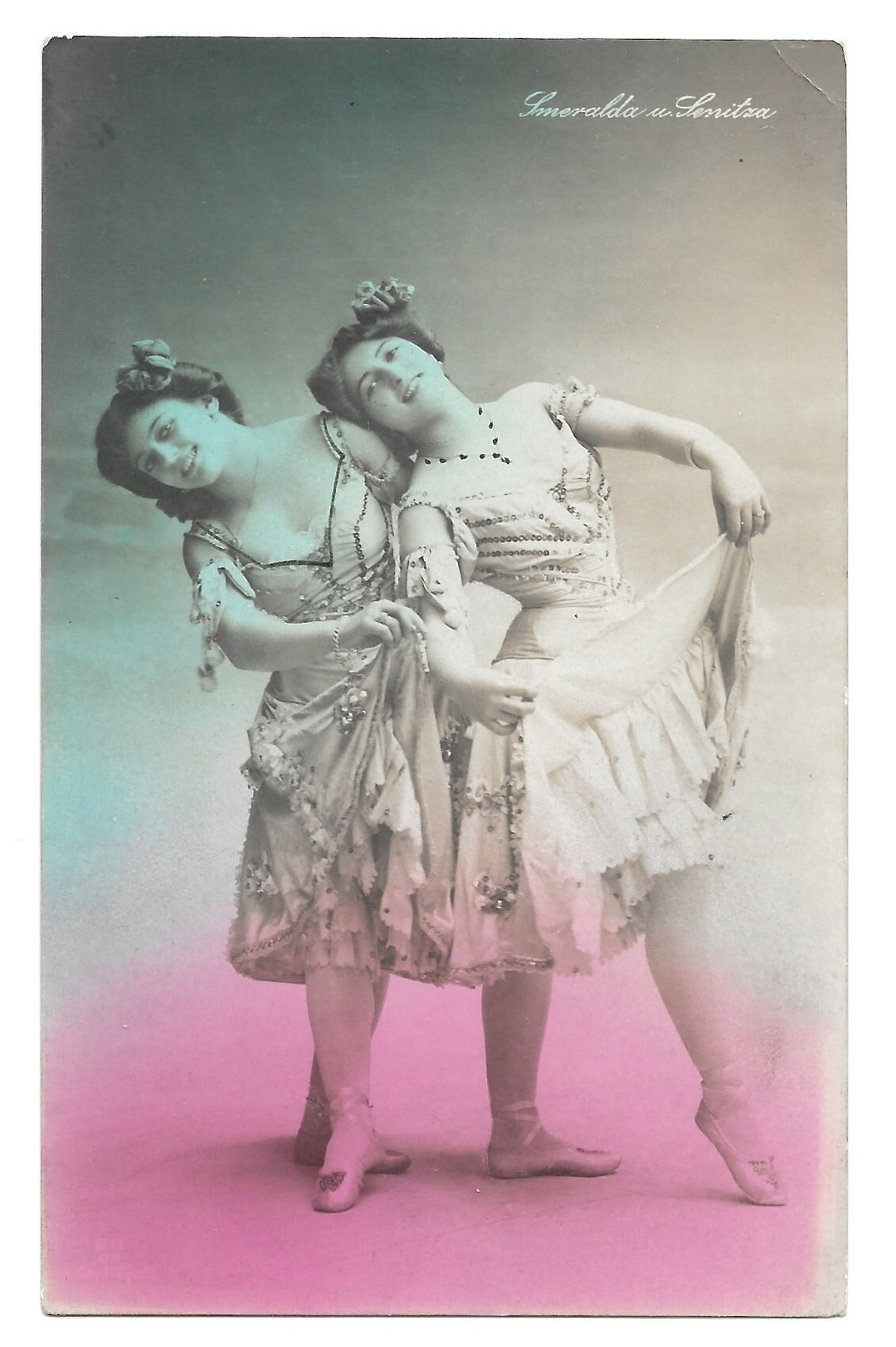 Acrobatic Dancer Sisters Photo Postcard C. 1910 - Etsy