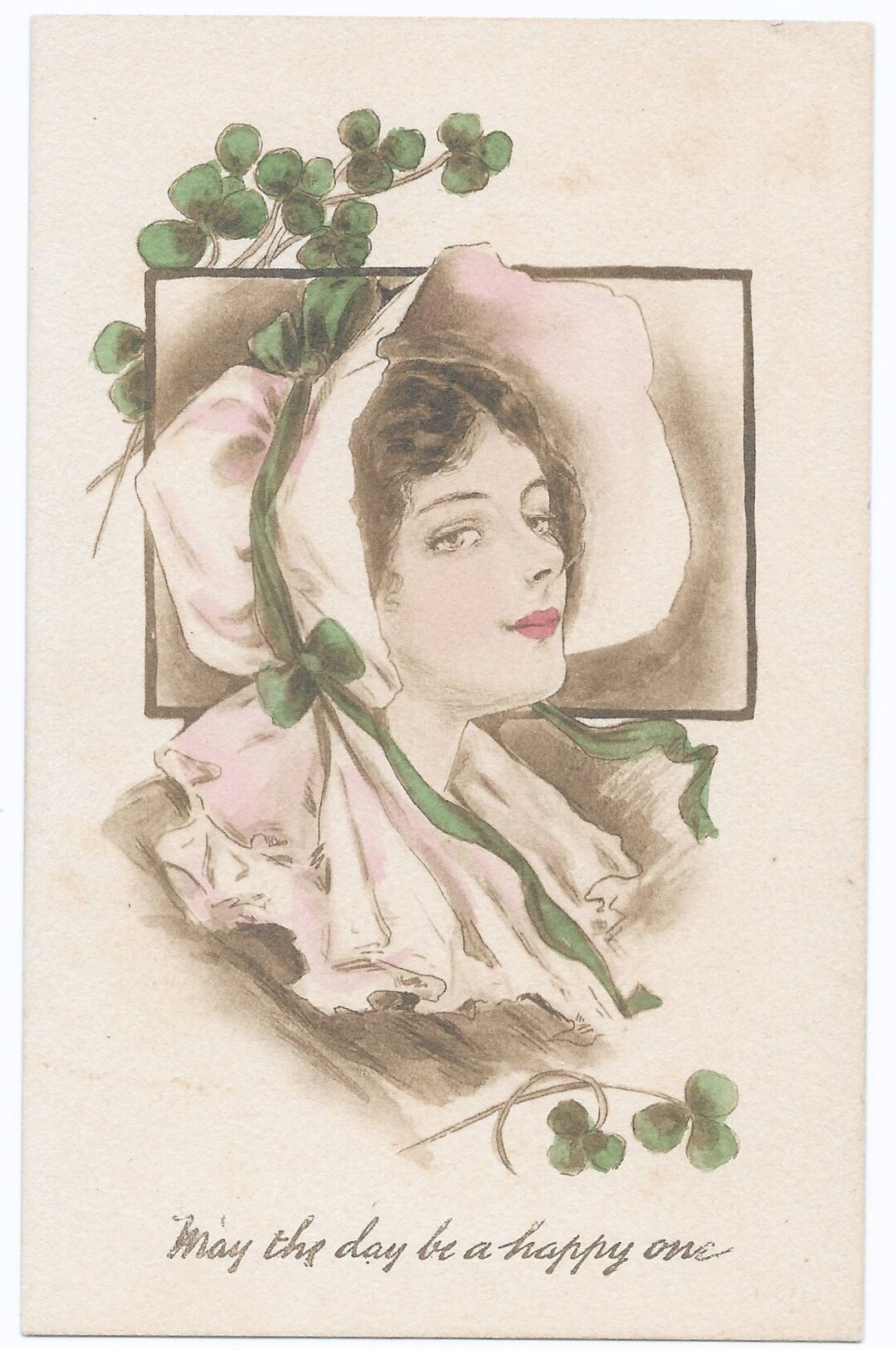 Beautiful Irish Colleen St Patrick's Day Postcard, C. 1910 - Etsy