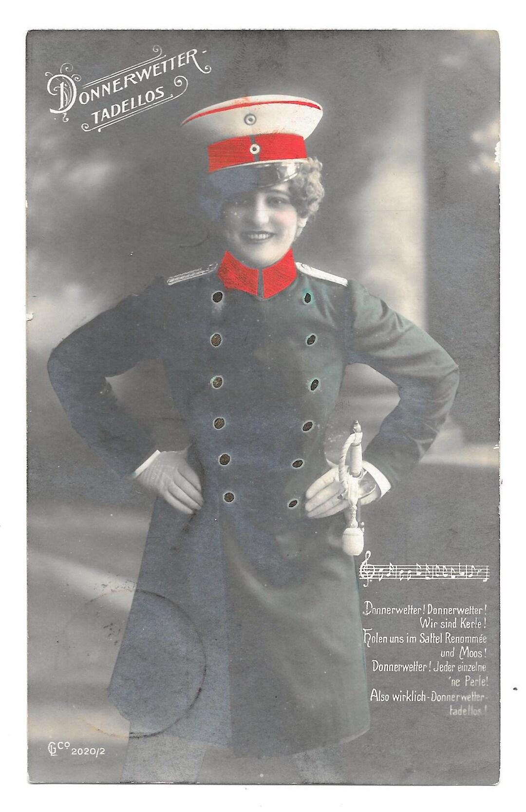 Lady Traffic Police German Photo Postcard, C. 1910 - Etsy