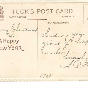 RESERVED FOR BRENDA Robins Holly Brand Postcard, 1908 - Etsy