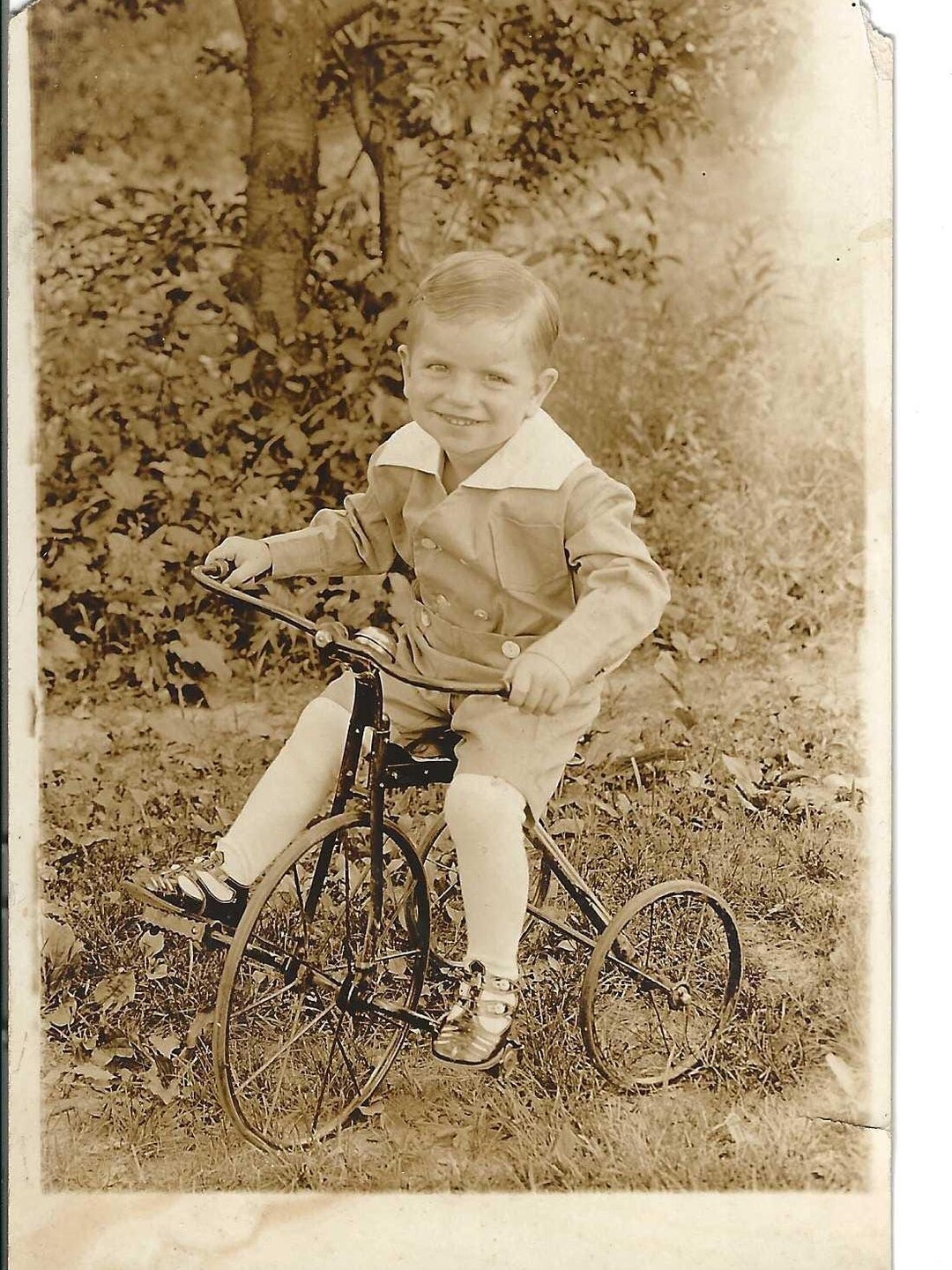 Tricycle Boy Photo Postcard, C. 1910 - Etsy