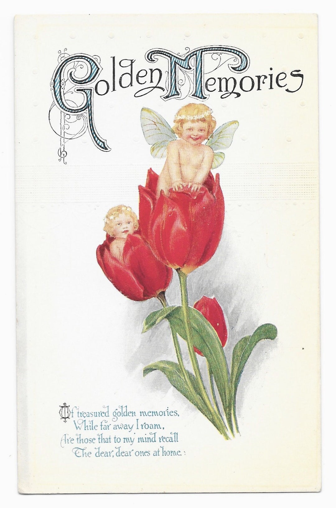 Tulip Sprites Postcard, C. 1910 - Etsy