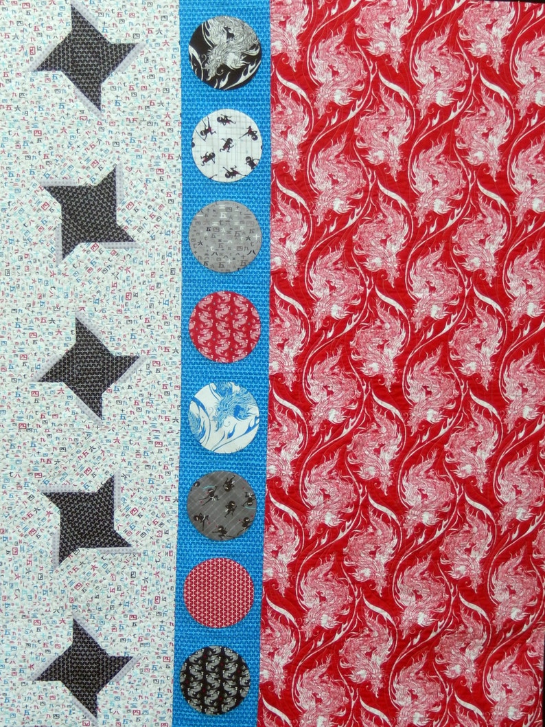 Ninja Stars - PDF Quilt Pattern - Uncle Paul's Quilting Company - Riley ...