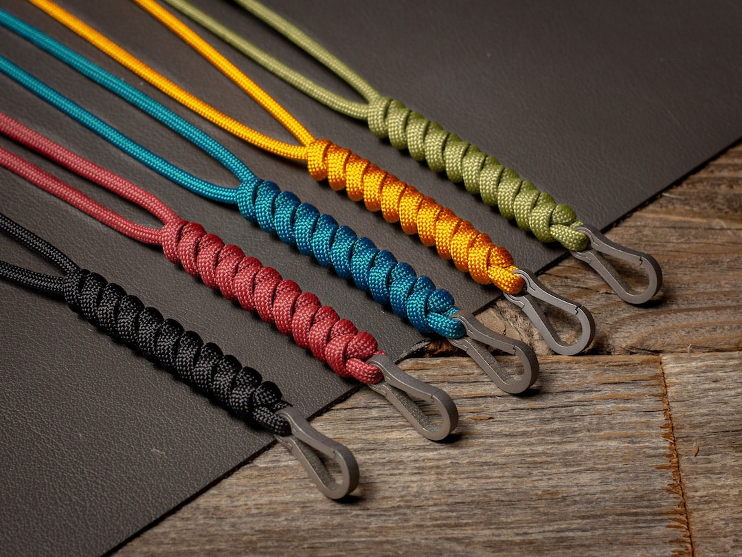 Non Ferrous Titanium Clip ID Lanyards, Paracord MRI Safe Non-ferrous Ti ...