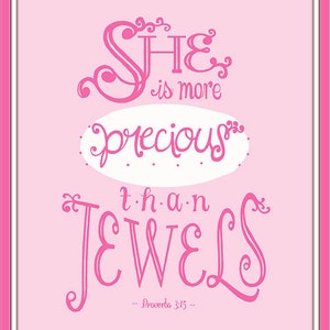 Printable Bible Verse for Baby Girl, Bible Quote Print, Baby Girl ...