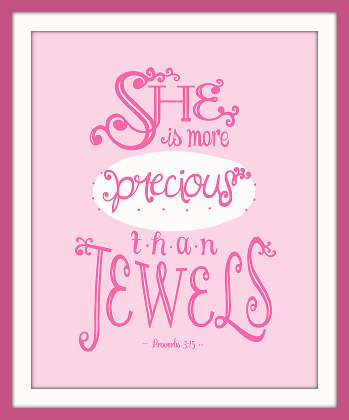 Printable Bible Verse for Baby Girl, Bible Quote Print, Baby Girl ...