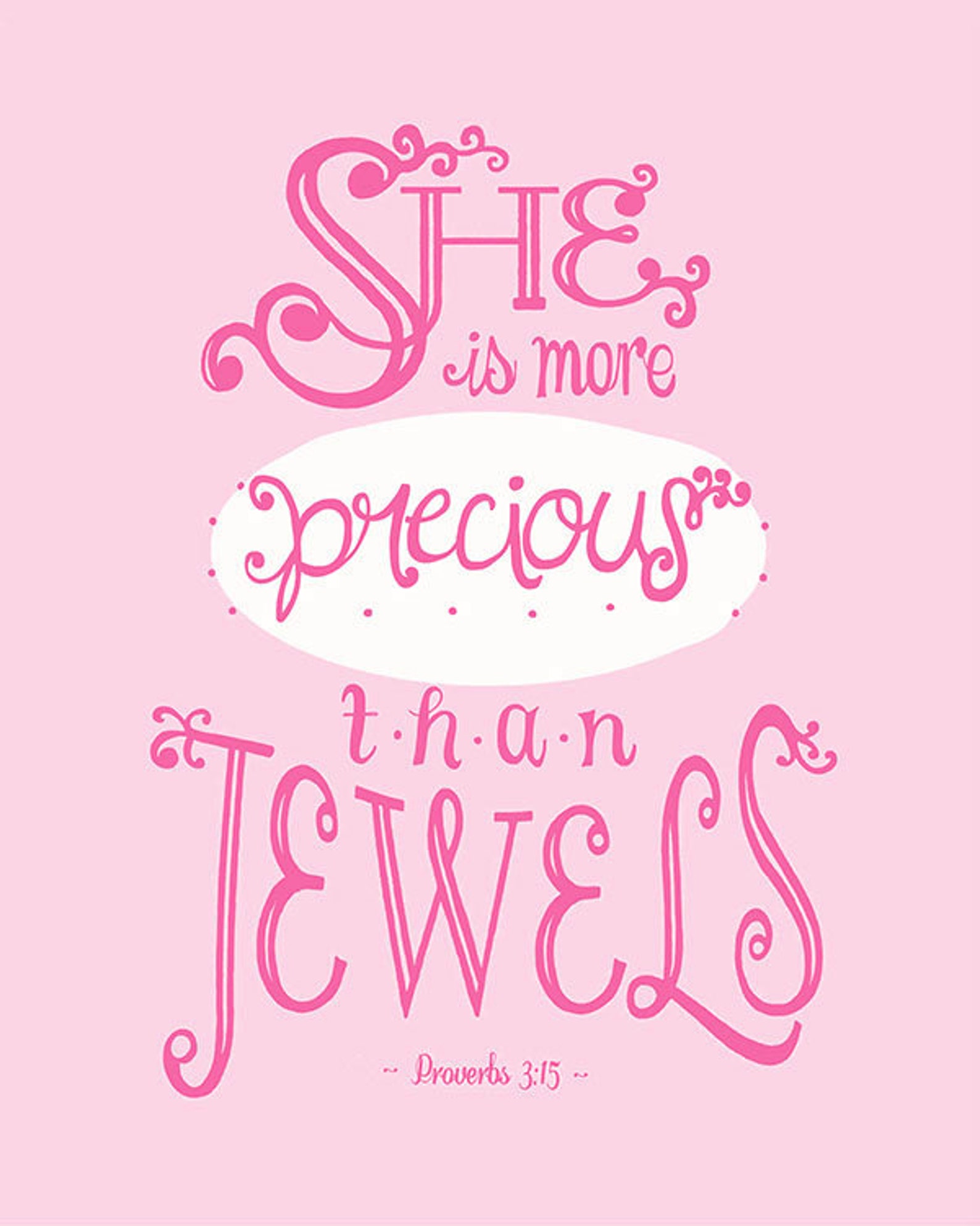 Printable Bible Verse for Baby Girl, Bible Quote Print, Baby Girl ...