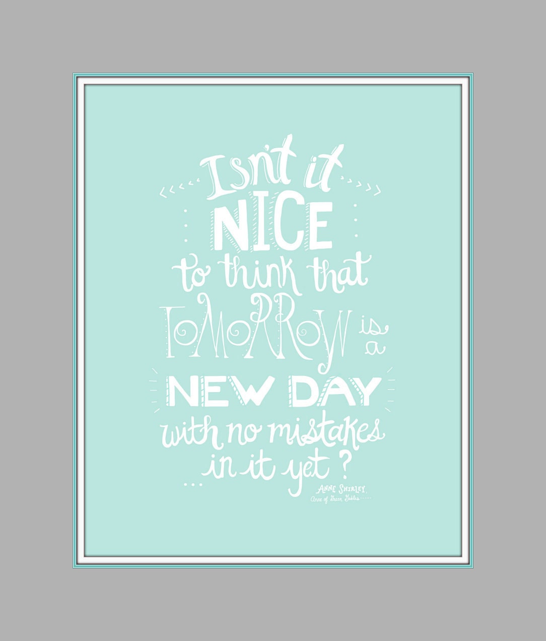 Anne of Green Gables Quote Printable Art Digital Instant - Etsy