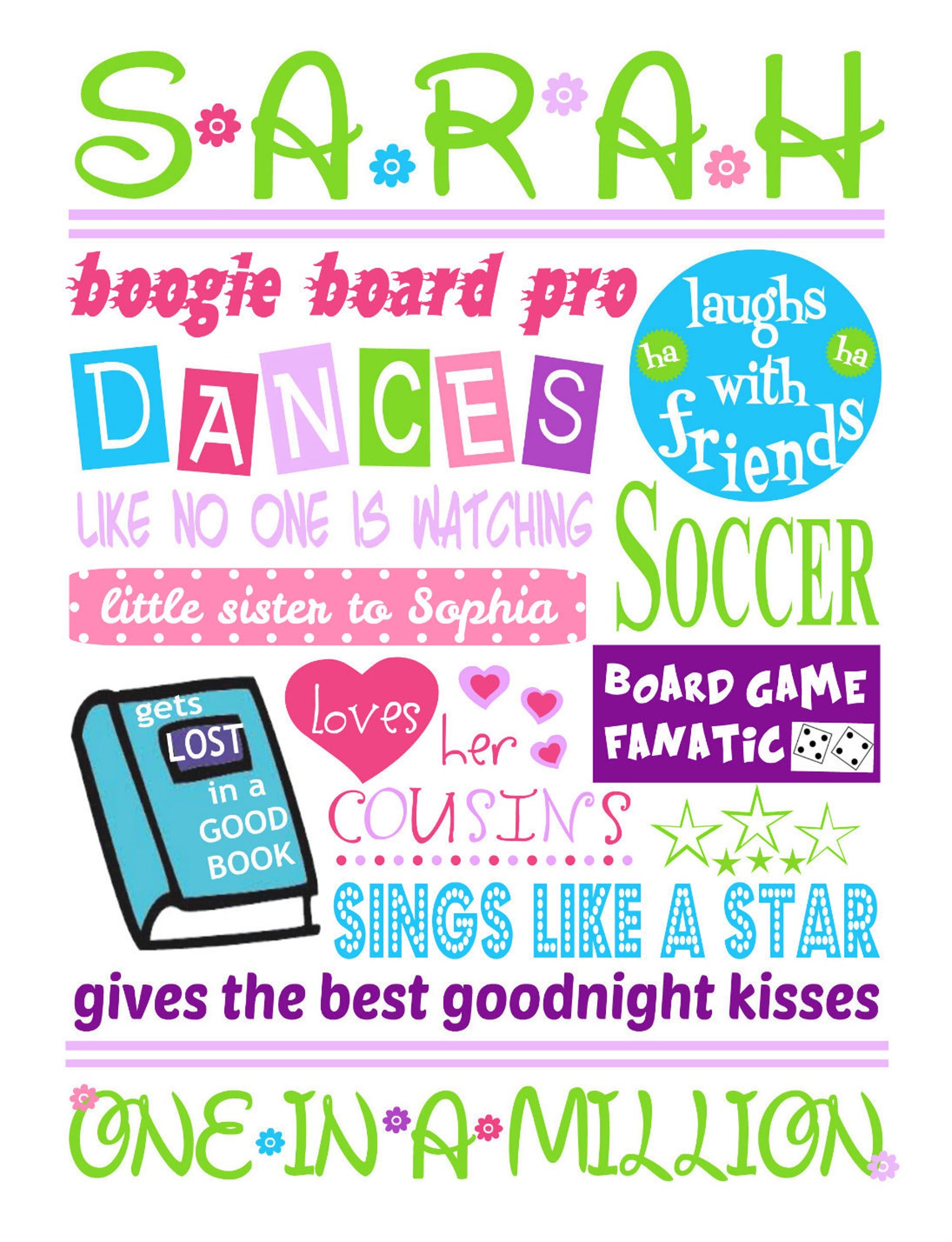 Sisters Printable, Personalized Sibling Wall Art, Instant Download ...