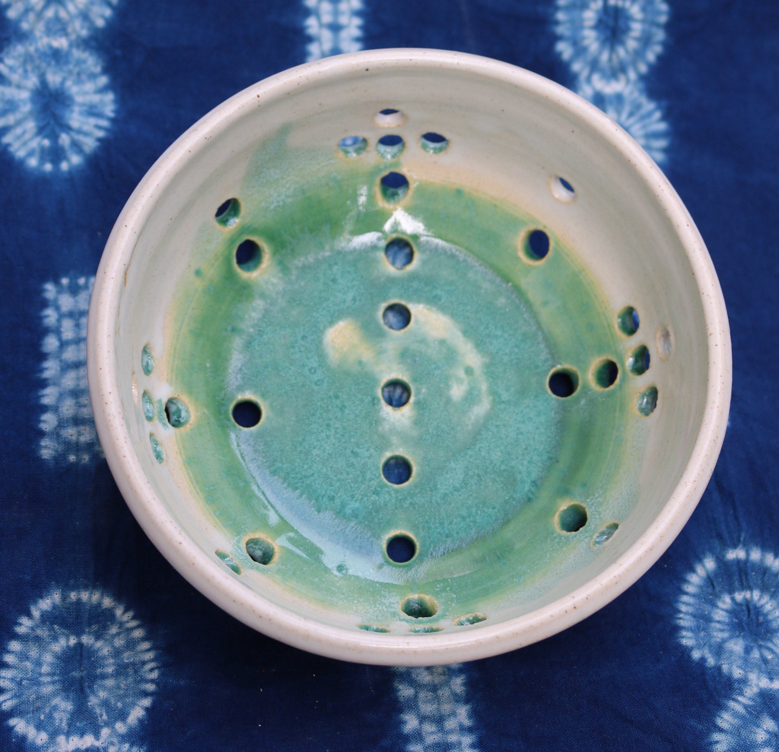 Small Berry Bowl - Ceramic Colander 3 - Etsy