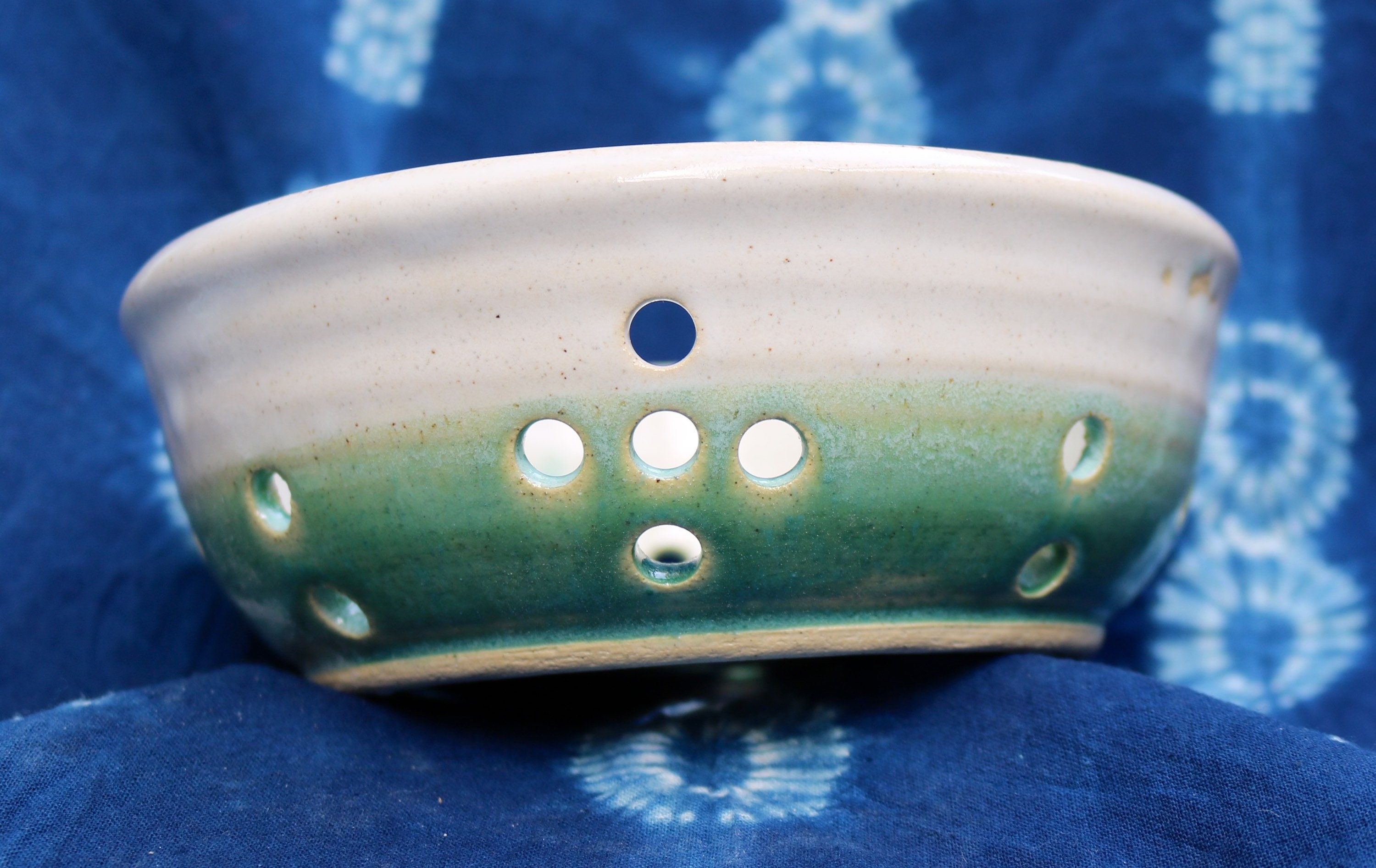 Small Berry Bowl Ceramic Colander 3 - Etsy