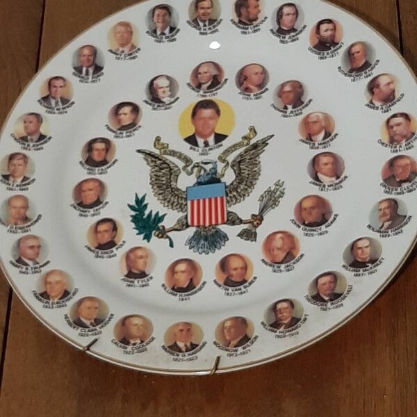 President Plates - Etsy