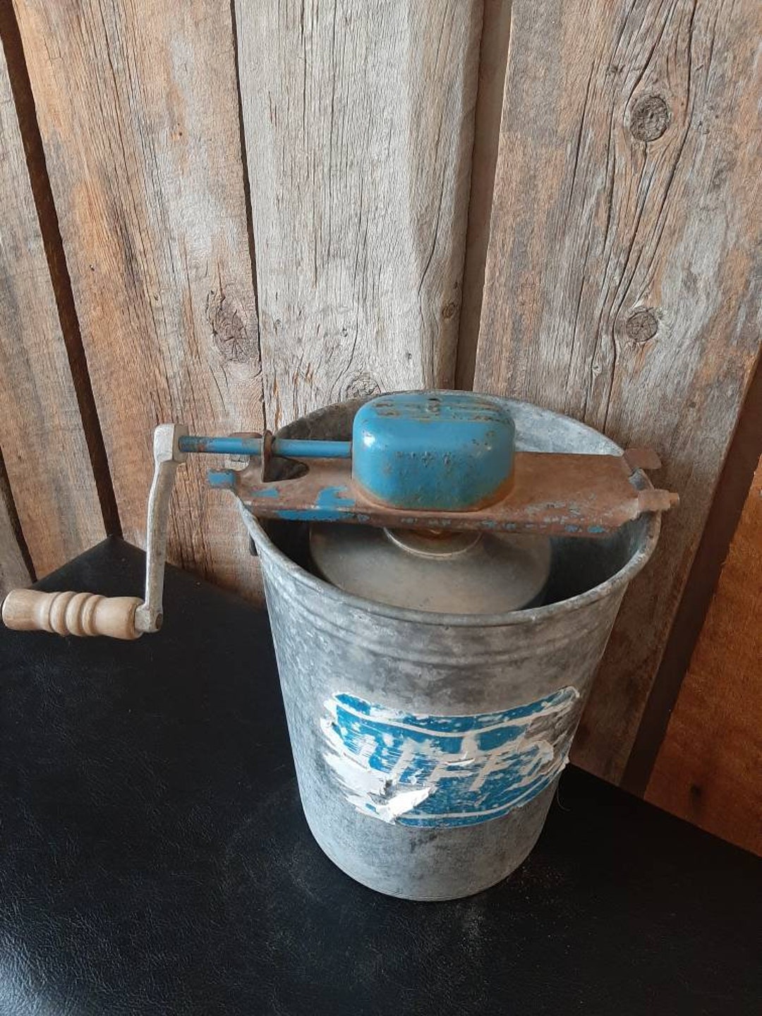 1930s-40s Jiffy Crank Ice Cream Maker 10" X 8"/ Antique Galvenized ...