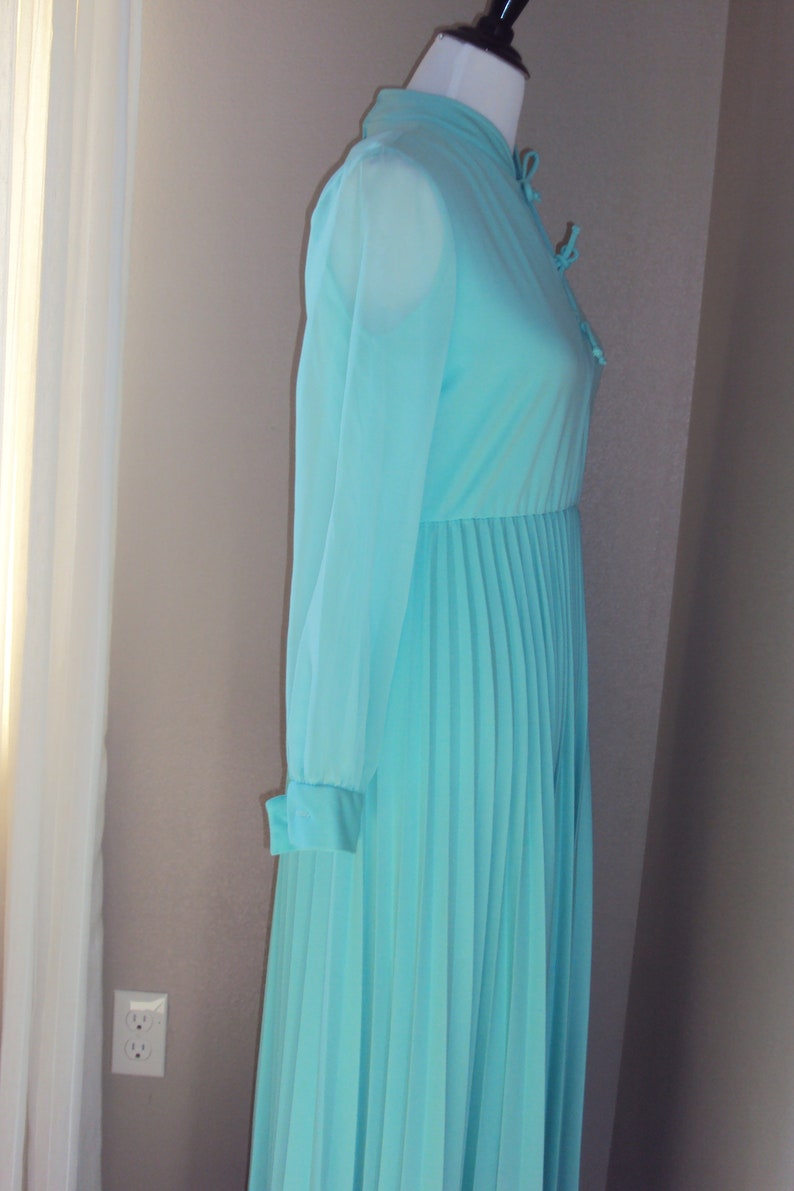1970s Womens Mint Green Polyester/chiffon Modest Sleeves - Etsy