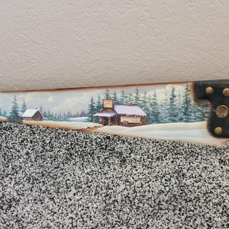 Hand Painted Saw - Etsy