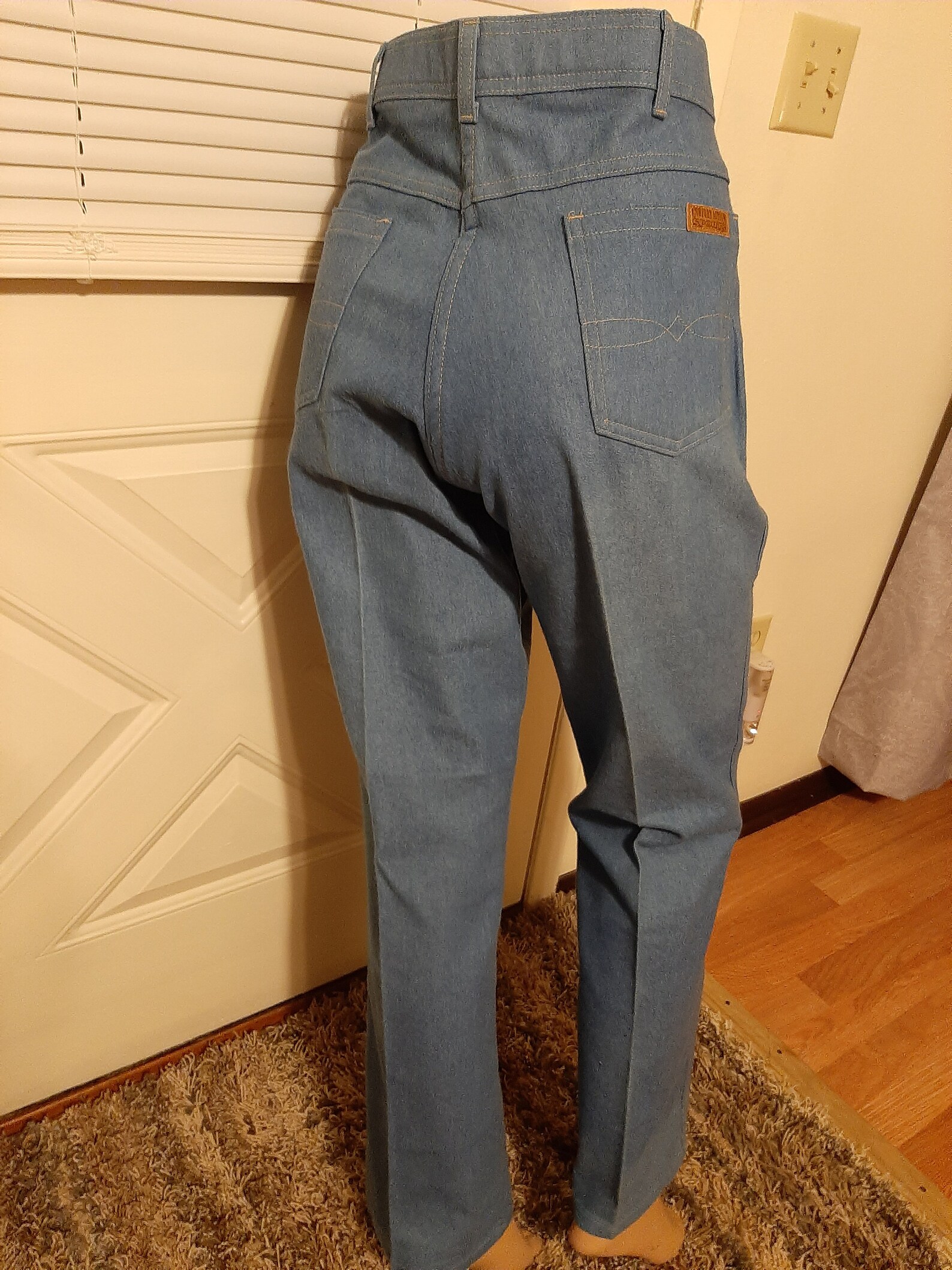 1970s Mens Comfort Action Sports Blue Brushed Denim Jeans Size - Etsy