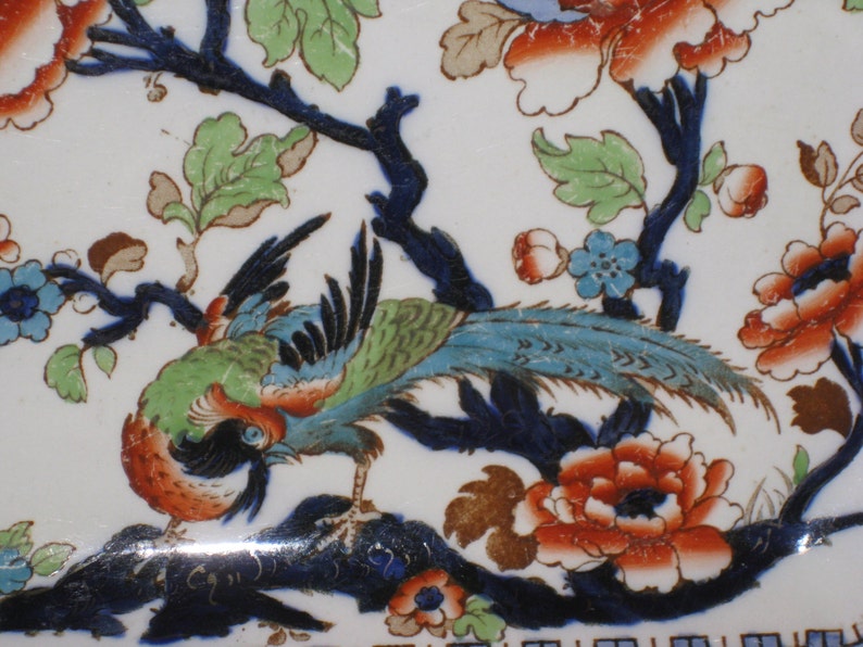 Vintage Burslem Losol Ware Serving Dish Shanghai Pattern/ - Etsy