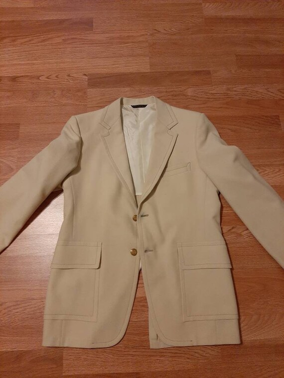 1970s Mens Cricketeer Polyester Trevira Sports Jacket… - Gem