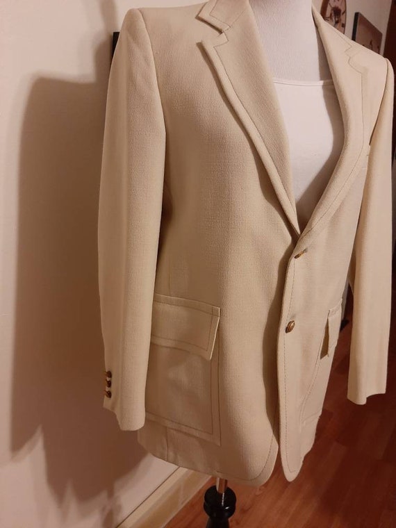 1970s Mens Cricketeer Polyester Trevira Sports Jacket… - Gem