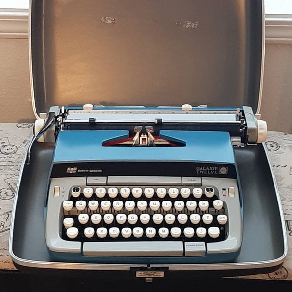 Blue Typewriter - Etsy