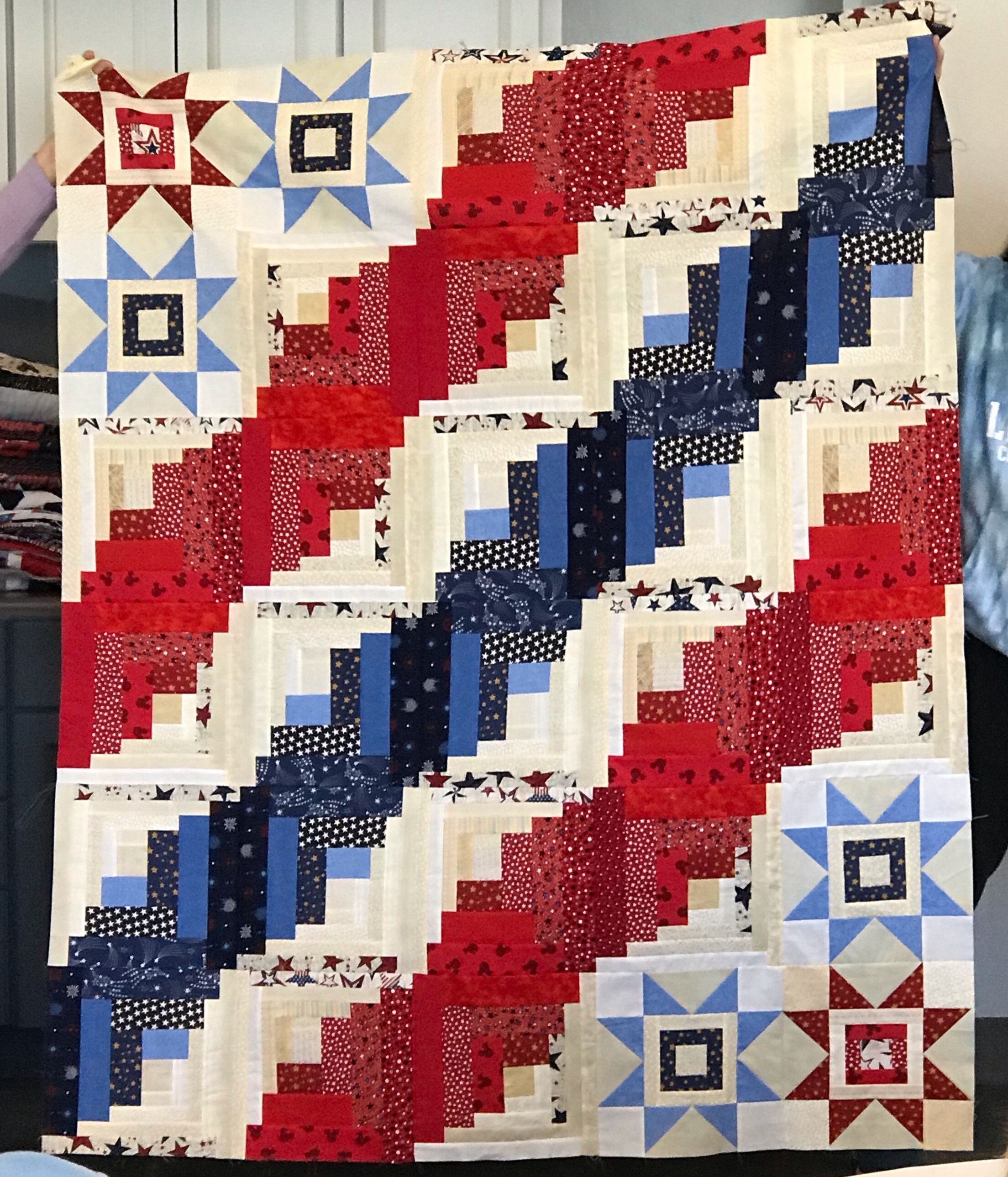 Stars Like Spaghetti a Patriotic Quilt Pattern. Quiltygirl 2024 QOV ...